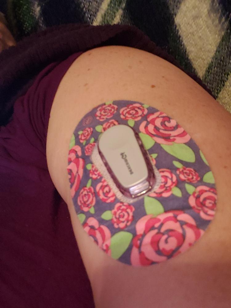 Pretty Pink Roses Dexcom G6 Tape - ExpressionMed