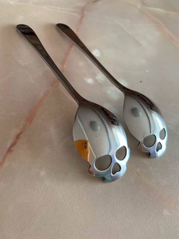 Stainless Steel Skull Teaspoon - GEEKYGET