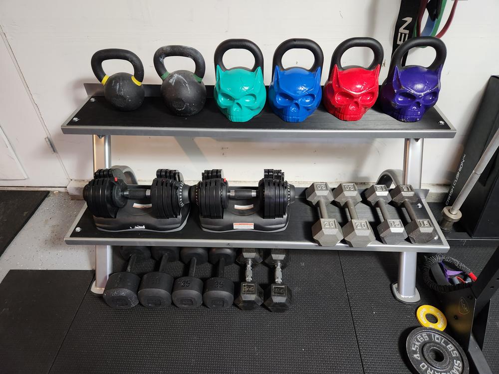 2-Tier Kettlebell Rack Storage By Fringe Sport