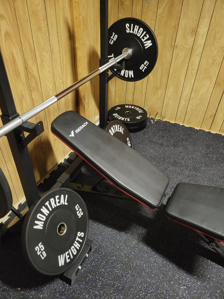 Squat Rack With Bumper Plates | Montreal Weights