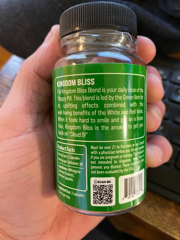 Bliss Green Kratom Capsules – Kingdom Kratom