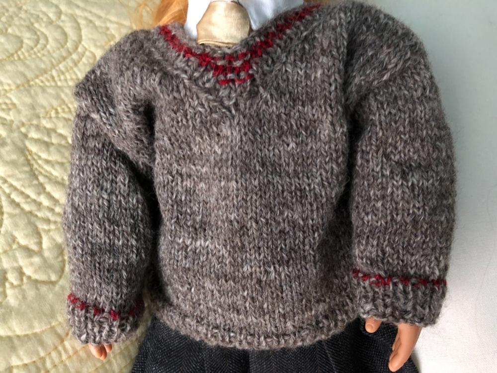 School Sweater 18 inch Doll Clothes Pattern PDF Download