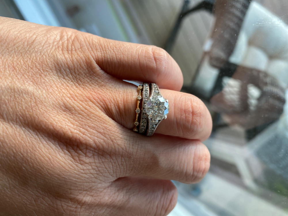 14k Gold Diamond Stacking Ring – FERKOS FJ