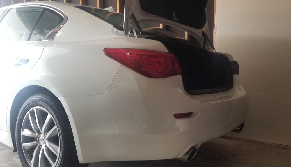 2017 Infiniti Q50 Rear Bumper Painted - ReveMoto