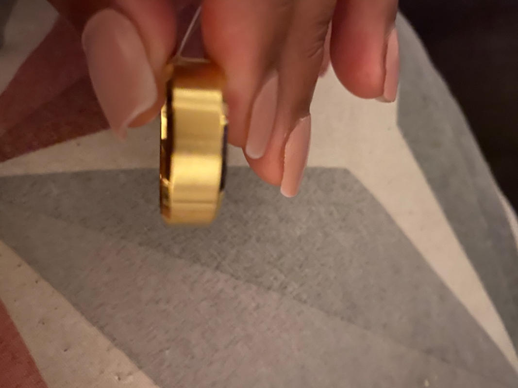 Brushed Gold Wedding Band | Gold Titanium Ring – Modern Gents Trading Co.
