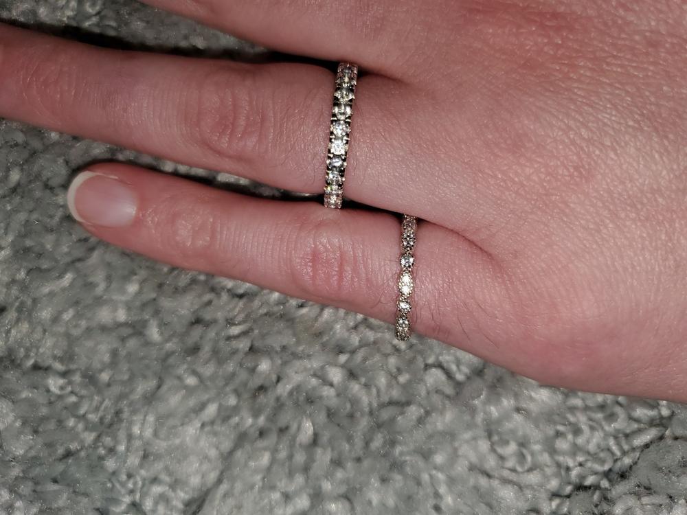 Sterling Silver Vintage Wedding Band | Stackable Antique Ring - Modern ...