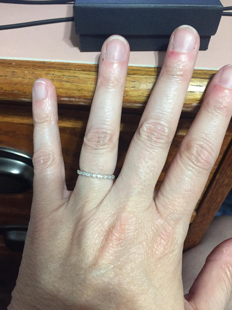 Sterling Silver Vintage Wedding Band | Stackable Antique Ring – Modern ...