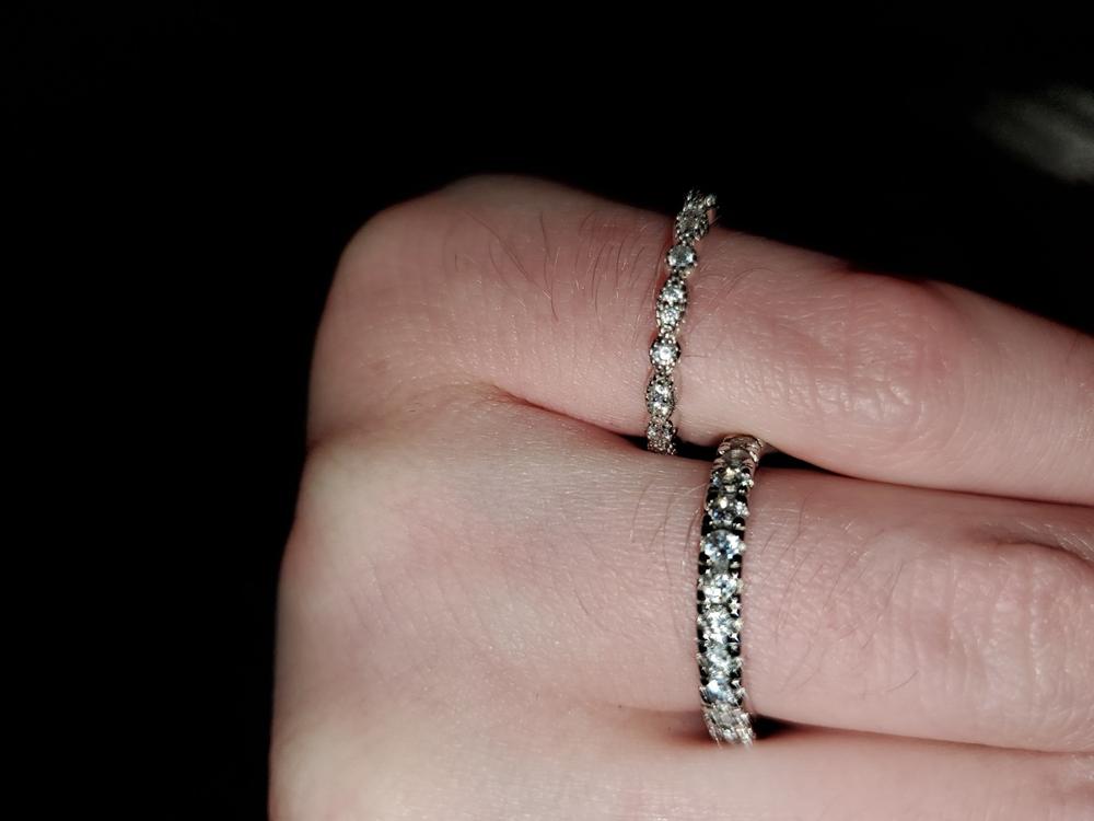 Sterling Silver Vintage Wedding Band | Stackable Antique Ring - Modern ...