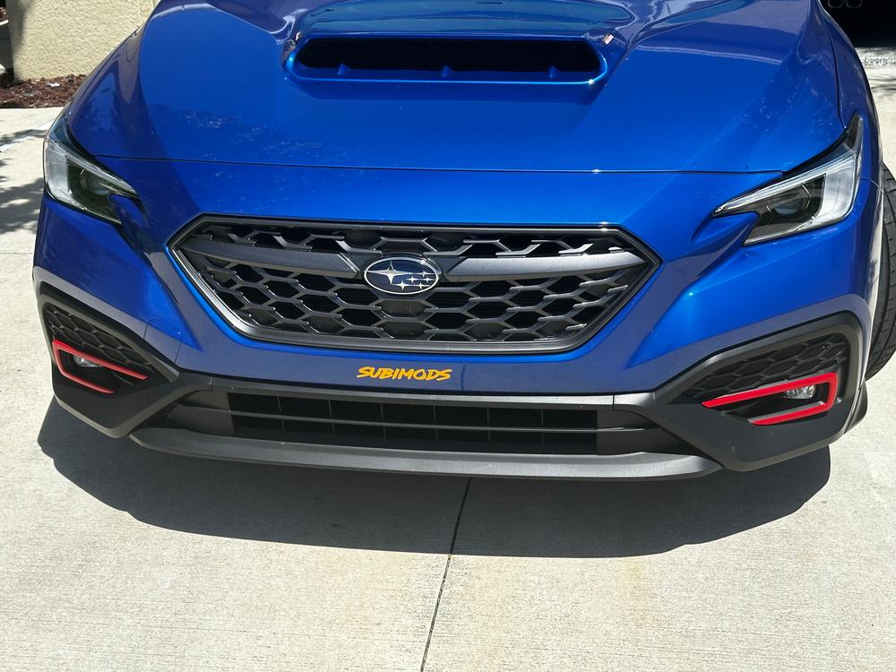 2022+ Subaru WRX Fog Light Bezel Cover - Customer Photo From Brian Mayfield