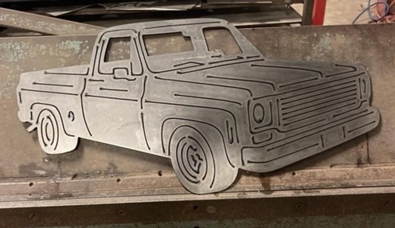 Chevy Truck-DXF File cut ready for CNC machines-dxfforcnc.com ...