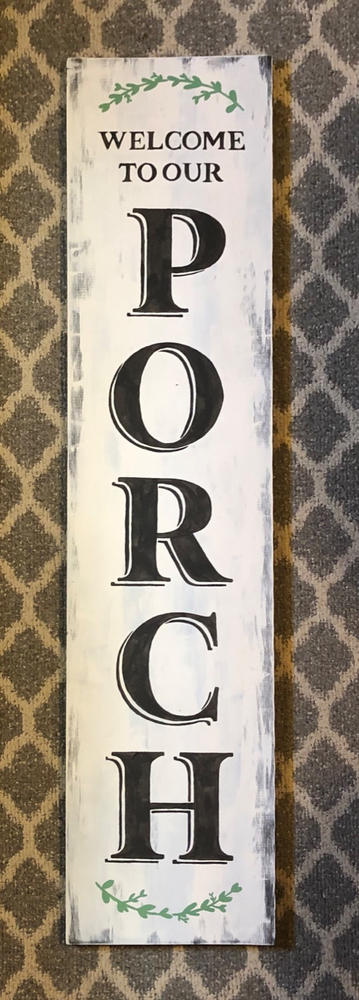 Reusable Vertical WELCOME Stencil | You'll LOVE this stencil ...