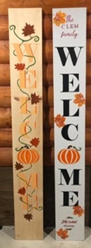 Reusable Vertical WELCOME Stencil | You'll LOVE this stencil ...