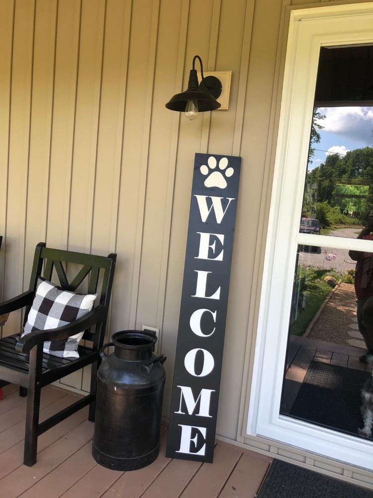 Reusable Vertical WELCOME Stencil | You'll LOVE this stencil ...