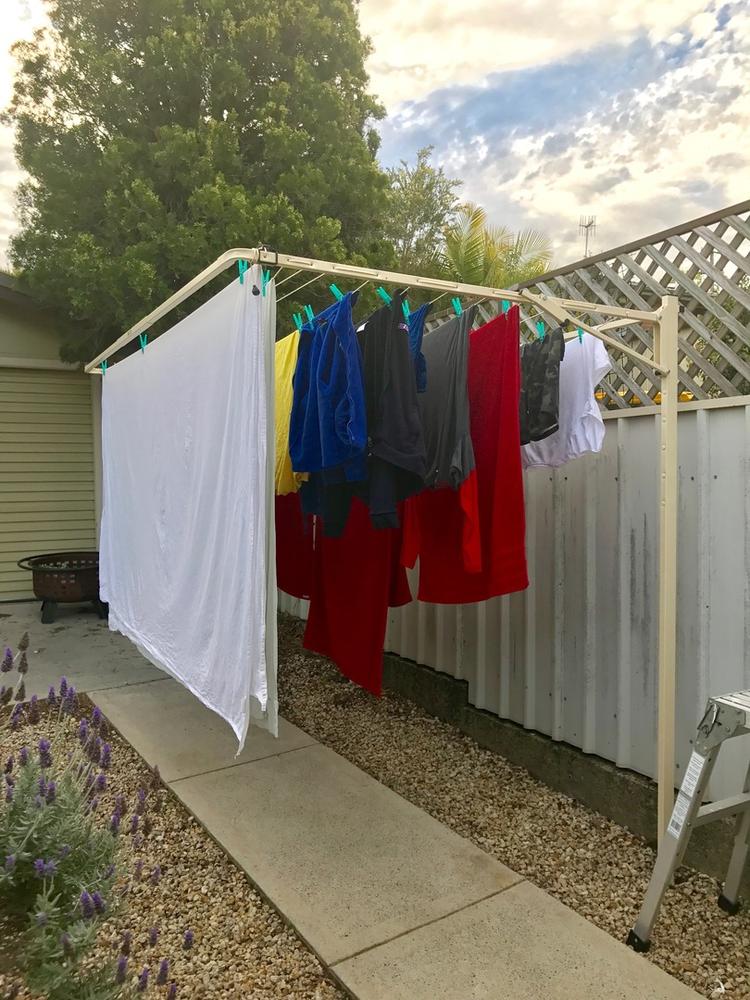 Austral Standard 28 Fold Down Clothesline - Lifestyle Clotheslines