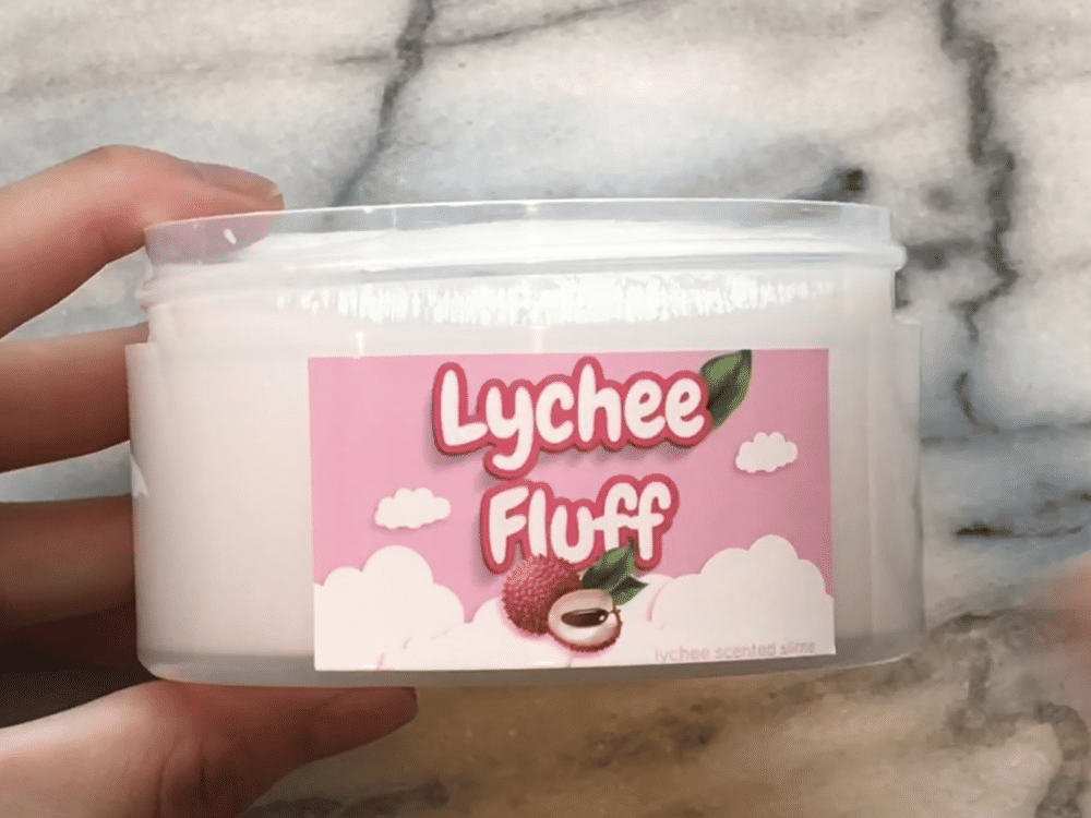 Lychee Fluff Slime – Momo Slimes