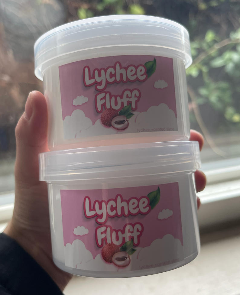 Lychee Fluff Slime – Momo Slimes