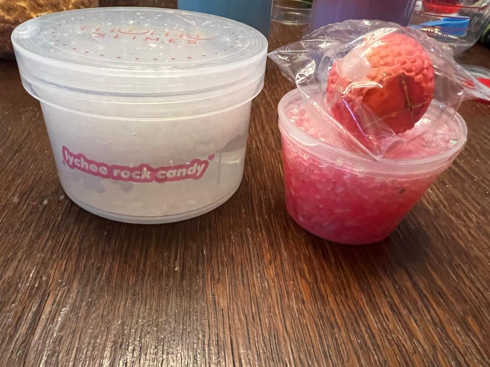Lychee Rock Candy Slime – Momo Slimes