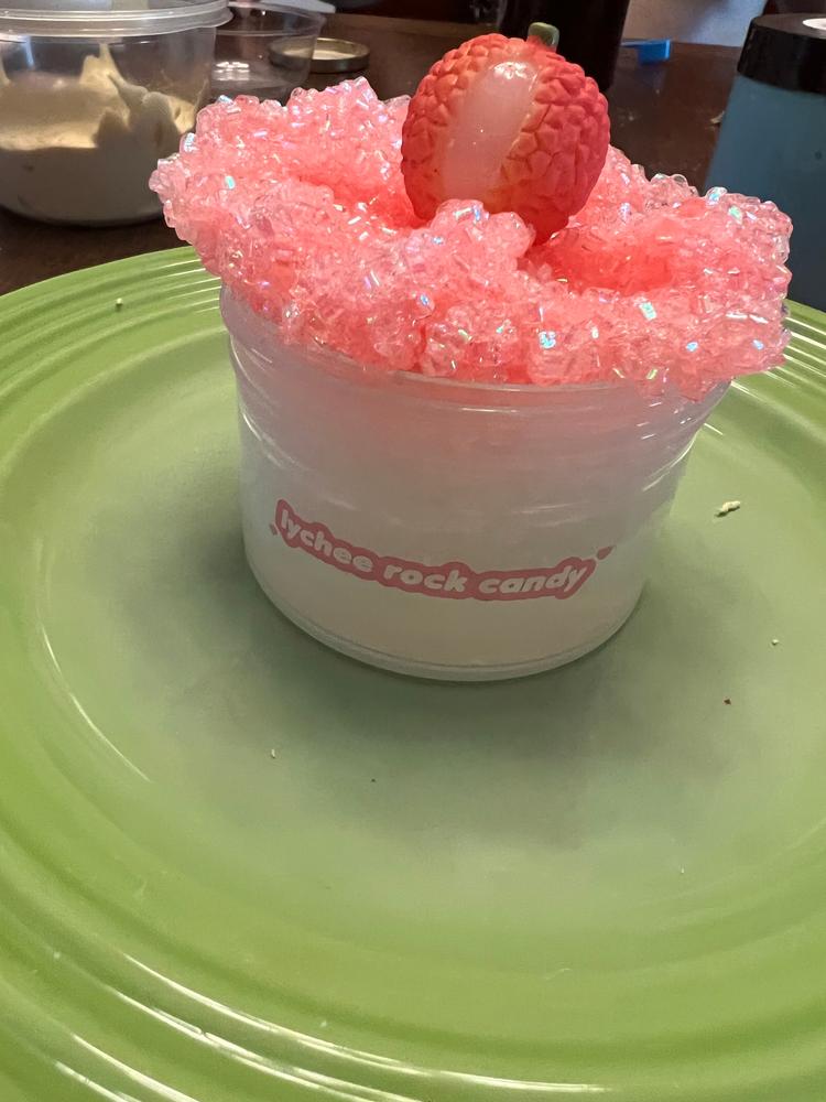 Lychee Rock Candy Slime – Momo Slimes