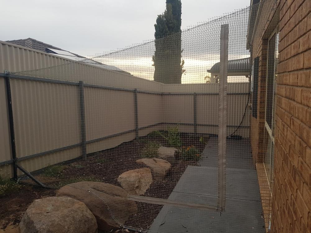 Complete Wall Net with F-Zipper (3.5m x 3.5m Netting) - Stone – Catnets ...