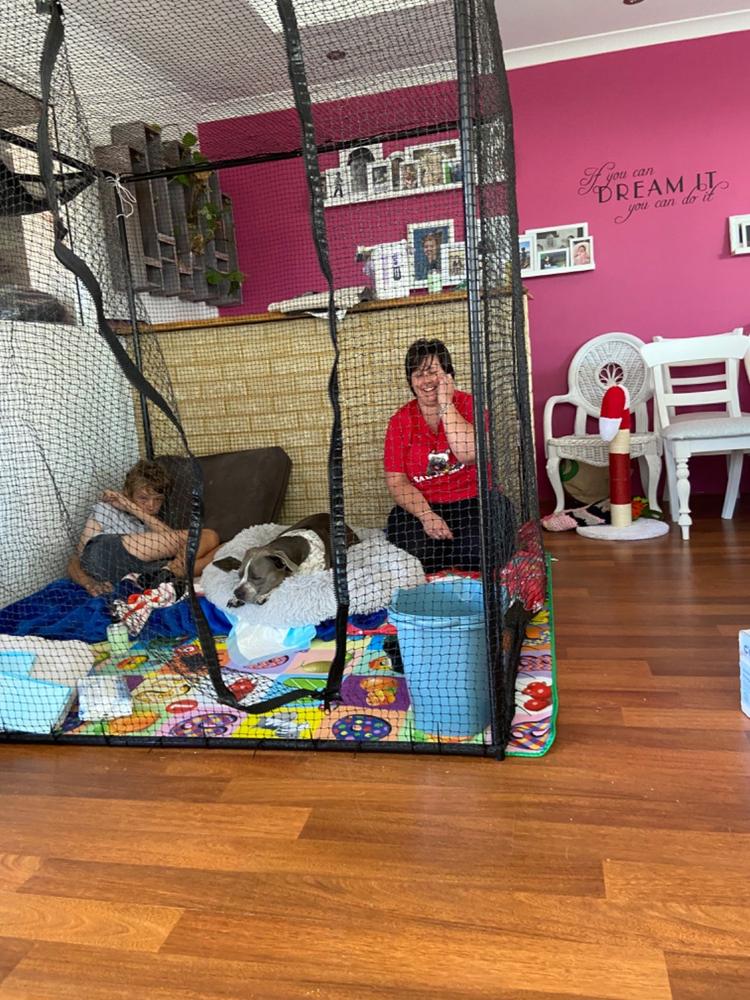 Single Size 1.8m Freestanding Cat Enclosure – Catnets