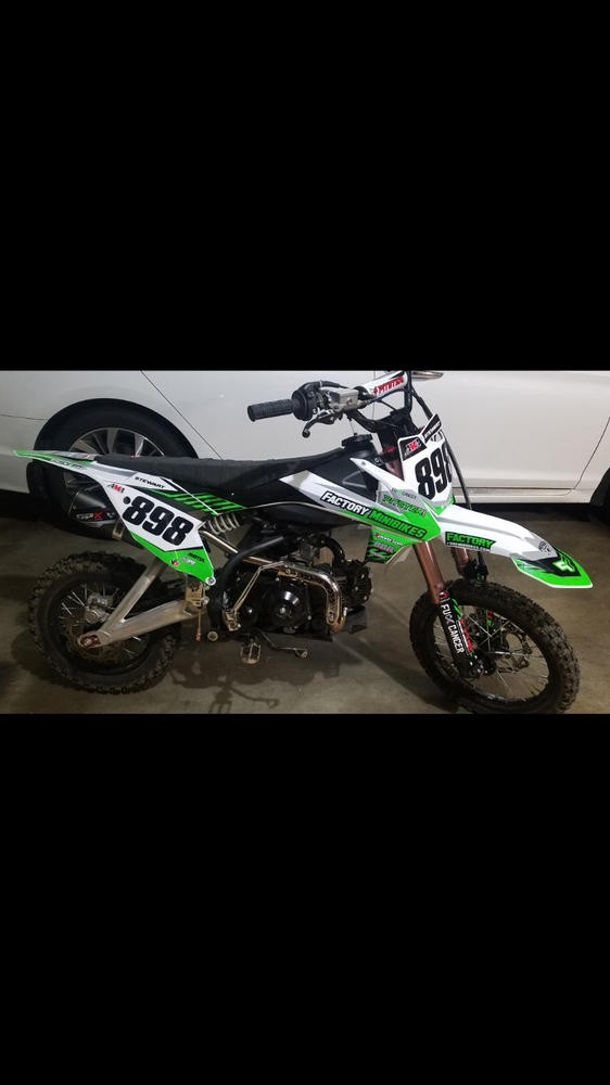 2020 Pitster Pro FSE190R Factory Minibikes Custom Graphics Kit w/ Name ...