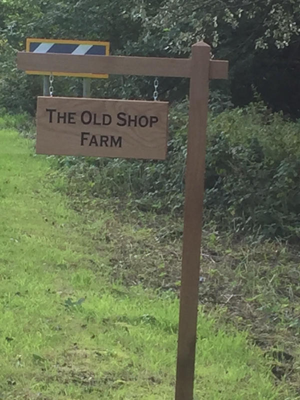 Gallows Sign Bracket and Extra Large Double Sided Sign - Bramble Signs