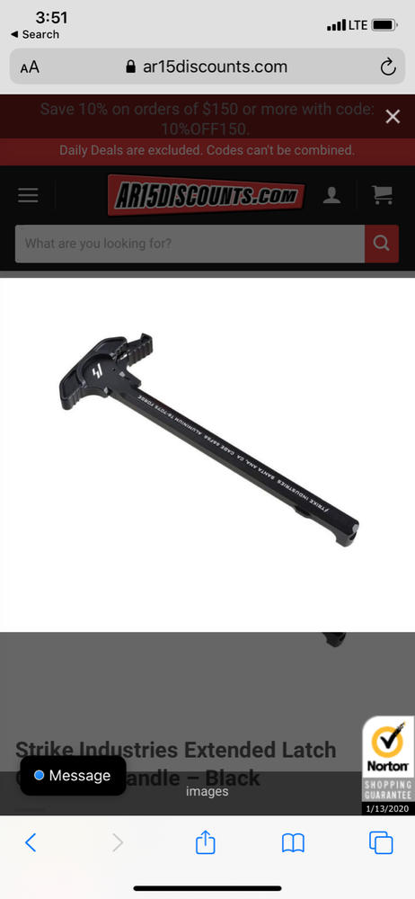 Budget AR-15 Mil-Spec Charging Handle - AR15Discounts