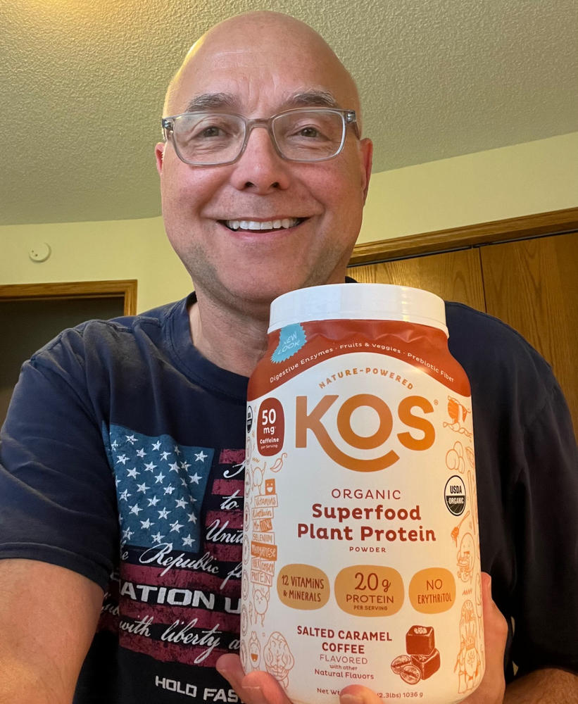 KOS Plant Protein - Salted Caramel Coffee – KOS.com