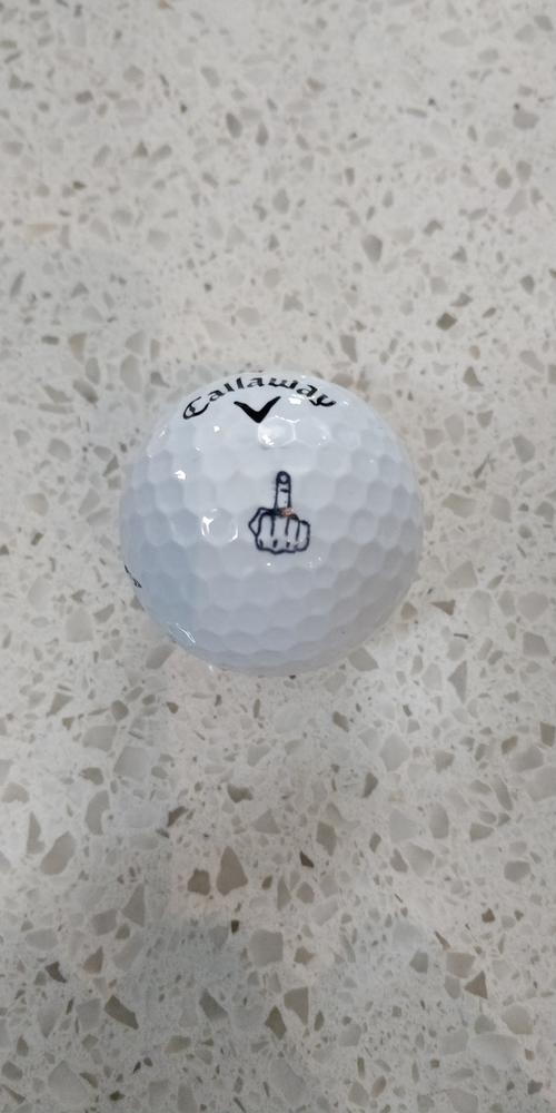 Middle Finger Ball Stamp - Pins and Aces