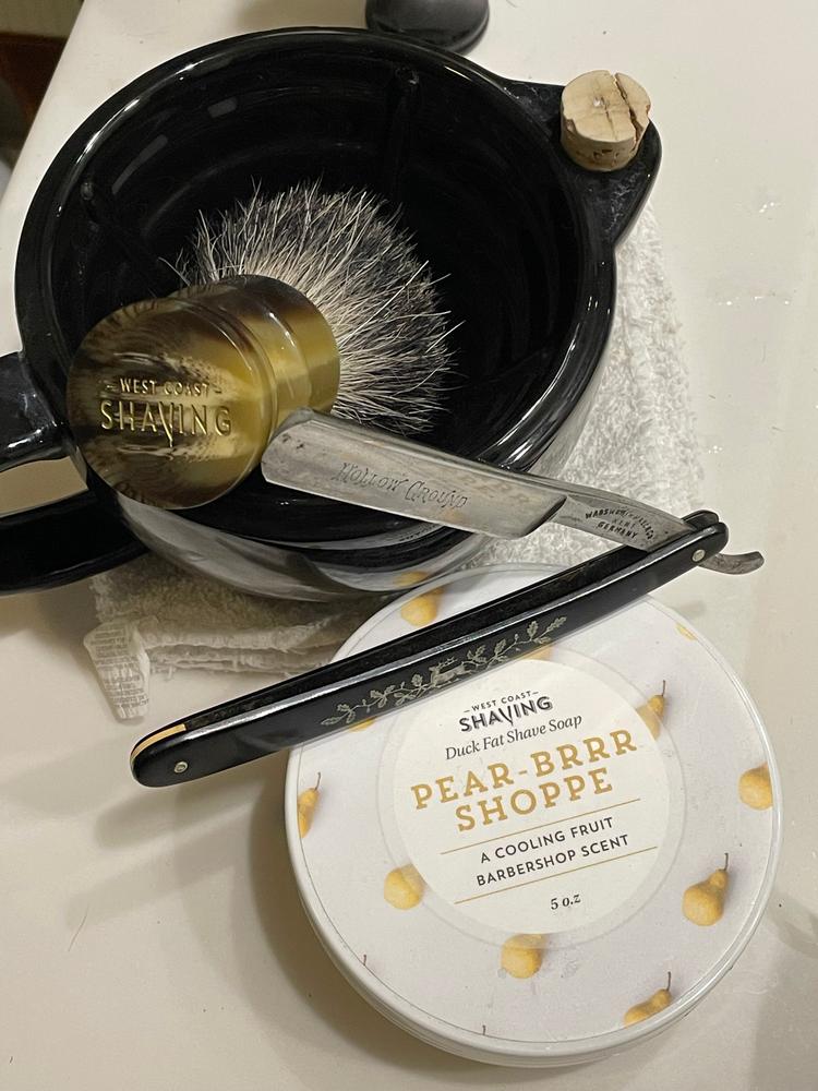 WCS Tortoiseshell Torch Shaving Brush, Pure Badger - Customer Photo ...