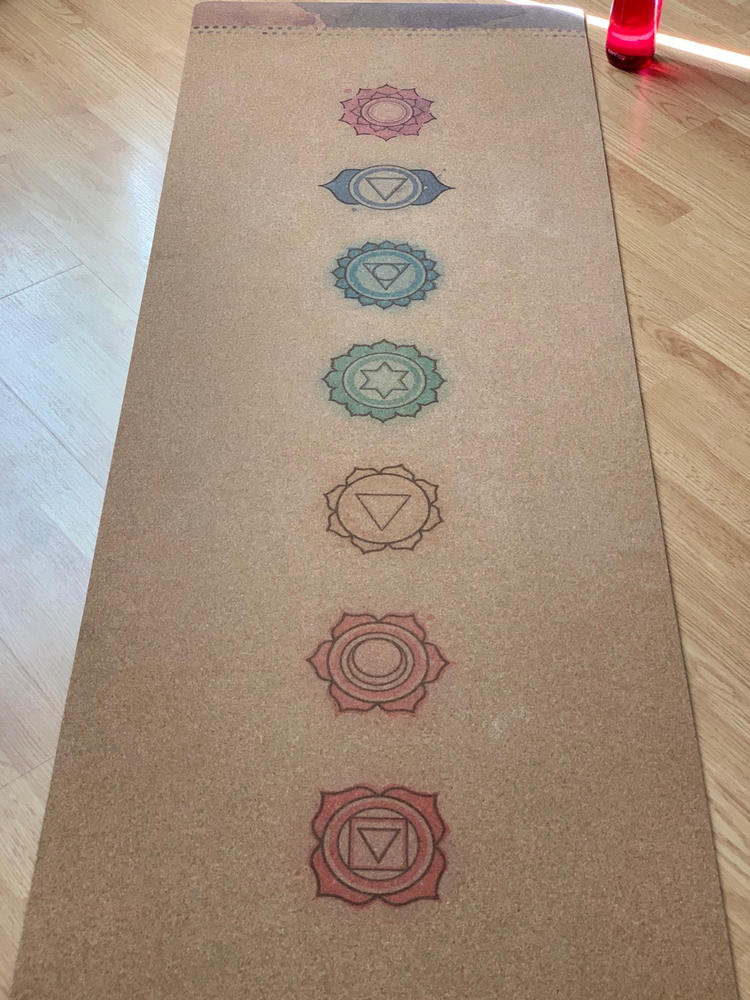 Chakras Alignment Cork Yoga Mat | 4.5MM | *PRE-ORDER– Scoria World