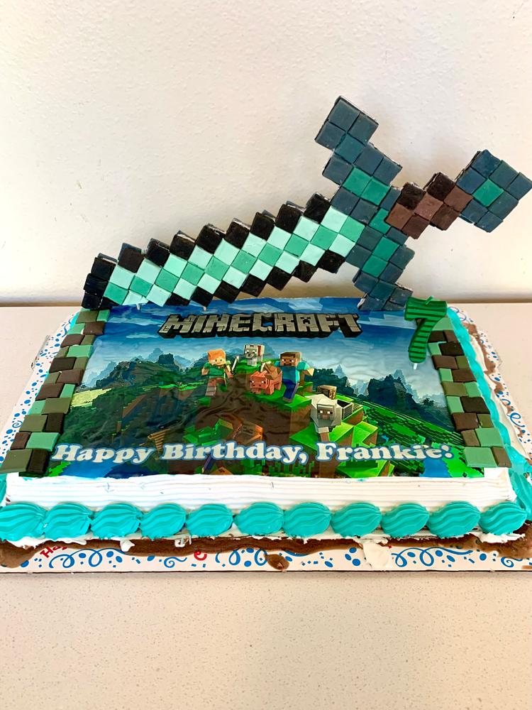 Minecraft Edible Cake Sheets Minecraft Edible Image Frosting Sheet #50