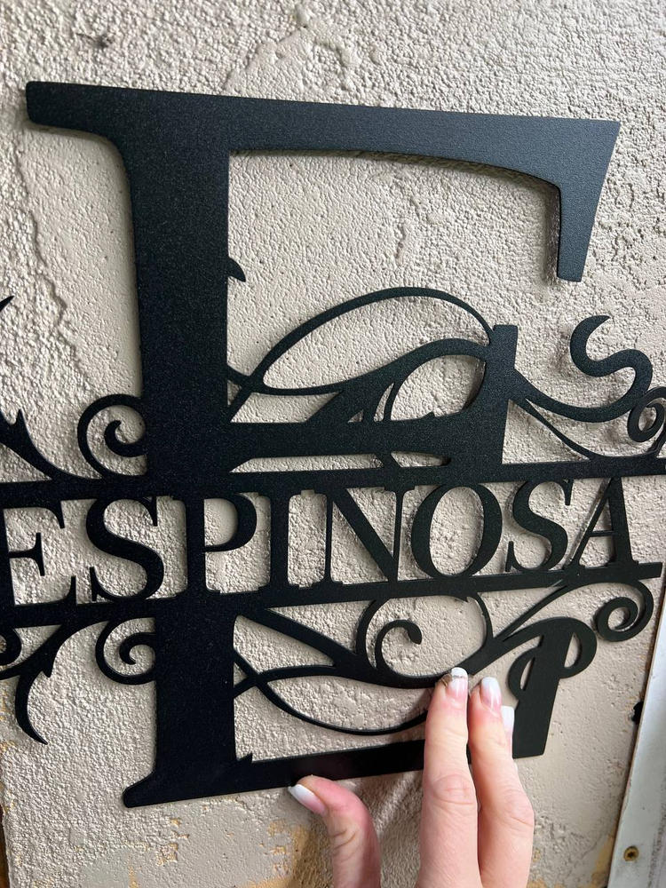 Split Letter Monogram– Lakeshore Metal Decor