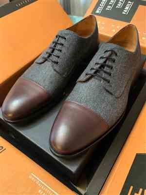 The Jack Shoe in Grey & Oxblood, Men's Jack Shoe in Grey & Oxblood – TAFT
