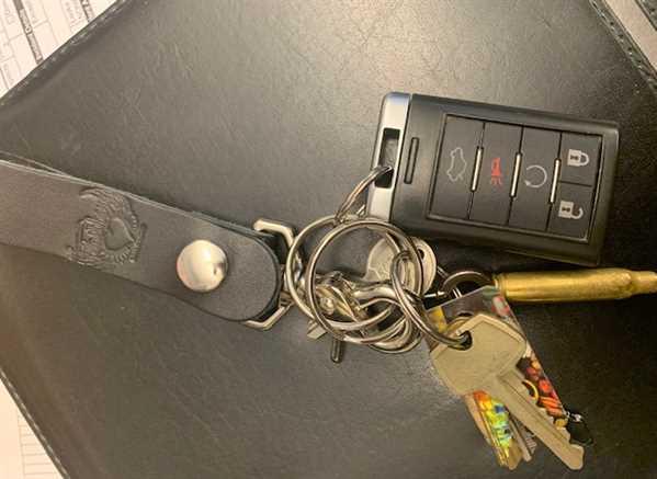 Handmade Leather Key Chain - Flashbang Boutique