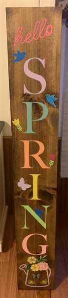 Reusable Hello Spring Porch Sign Stencil | DIY Farmhouse Decor ...