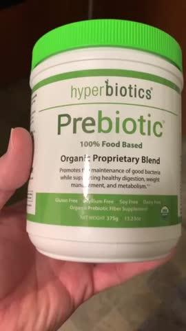 Prebiotic Powder: 100% Organic Prebiotic Fiber Powder – Hyperbiotics